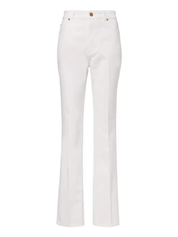 Balmain High-rise Bootcut Jeans - White