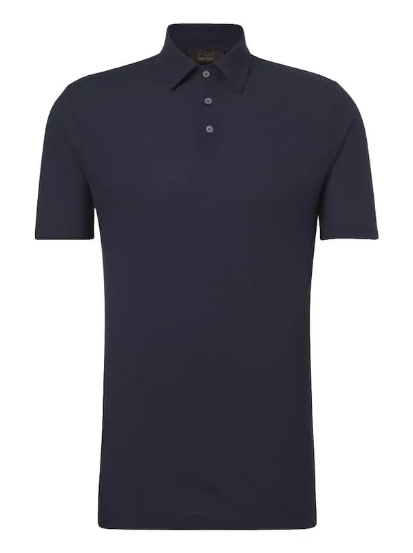 SLOWEAR Cotton Polo Shirt - Blue