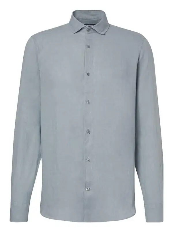 Frescobol Carioca Antonio Linen Shirt - Blue