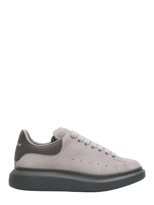 Alexander McQueen Oversized Suede Low-top Sneakers - Light Grey