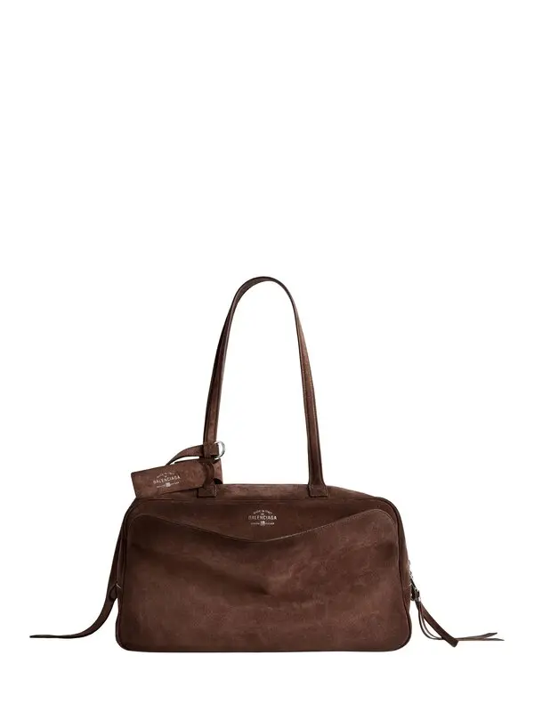 Balenciaga Carrie Bowling Bag - Brown