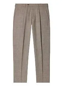 Paul Smith Tapered-fit Pleated Trousers - Brown