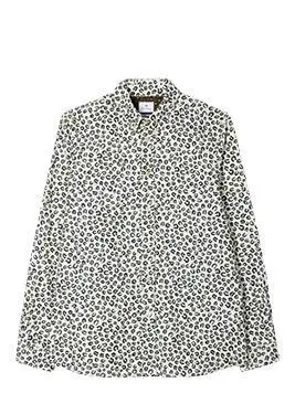Paul Smith Animal' Print Corduroy Button-down Shirt - White