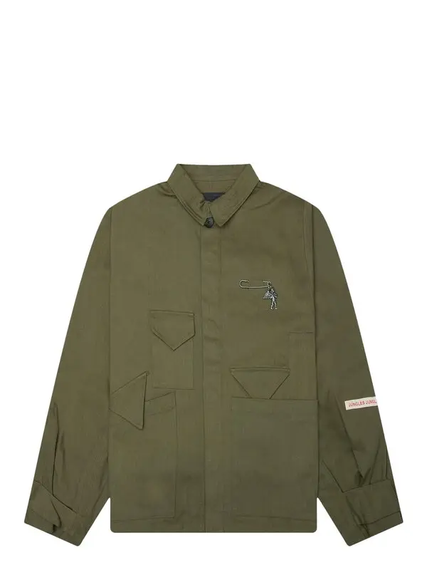 JUNGLES Pockets Boxy Jacket - Green