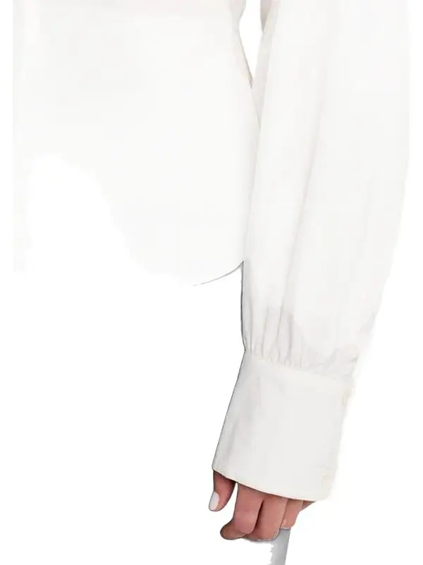 IRO PARIS Janine Button-front Cotton Poplin Shirt - Ceramic Wh