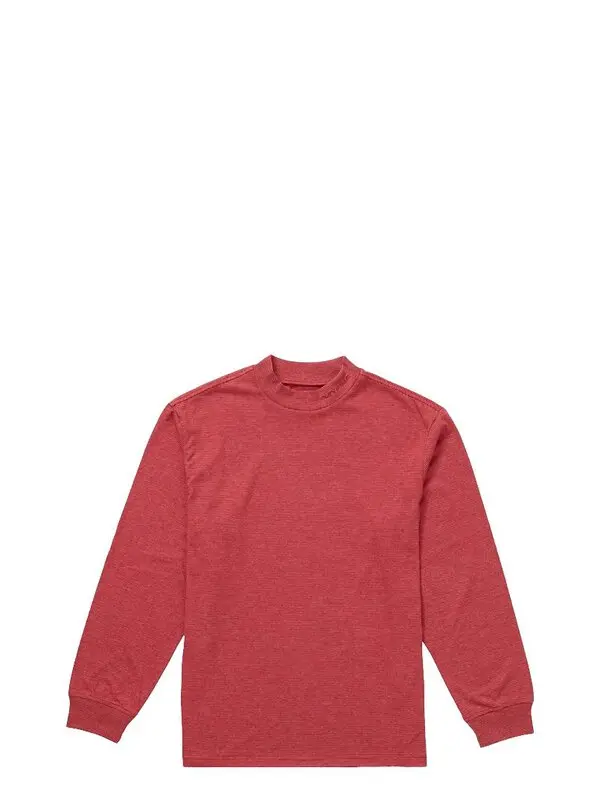 Supreme Micro Stripe Mock Neck - Red