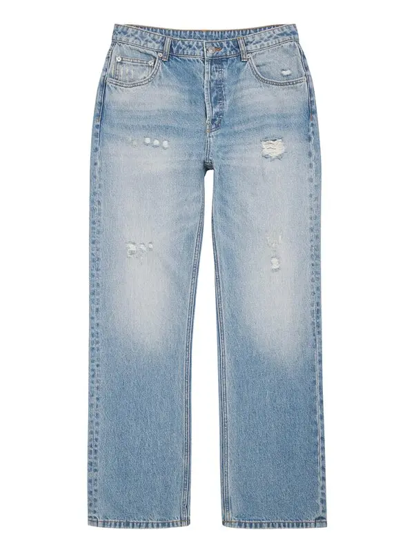 COLE BUXTON Straight Beverley Jeans - Blue