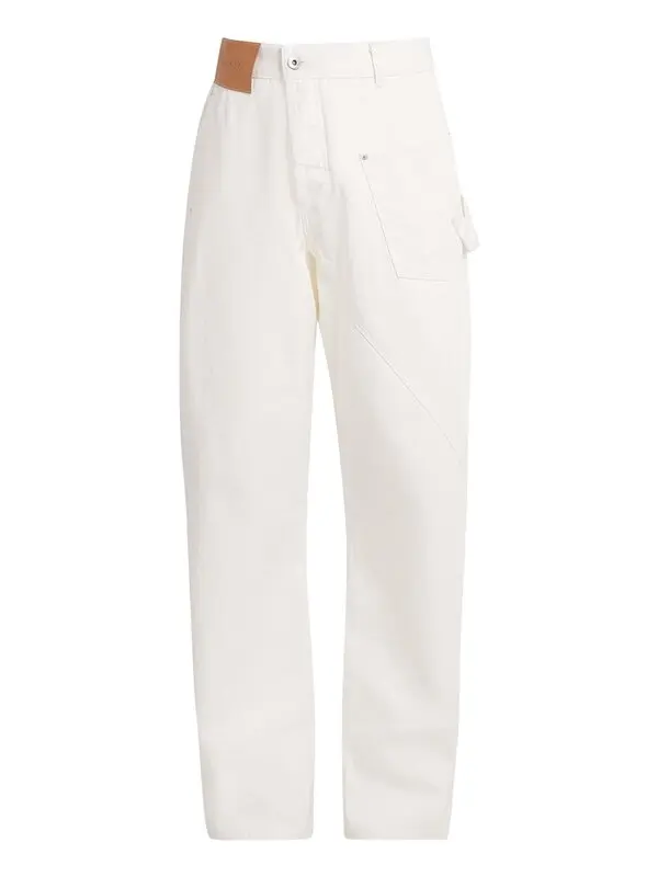 JW Anderson Twisted Straight-leg Jeans - White