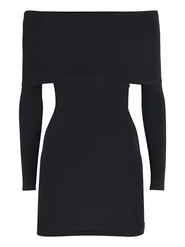 Wolford Off-the-shoulder Mini Dress - Black