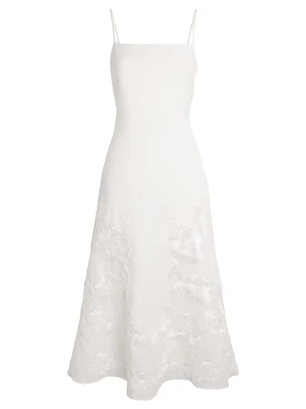 Simkhai Linen-blend Annabella Midi Dress - Ivory