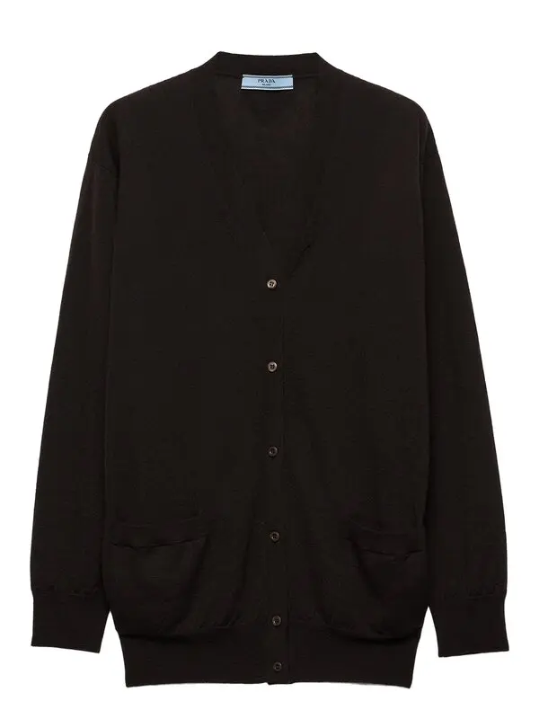 Prada Cashmere Cardigan - Dark Brown