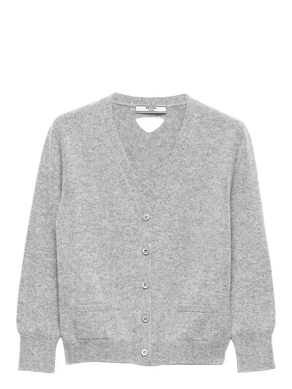 Prada Cashmere Cardigan - Grey