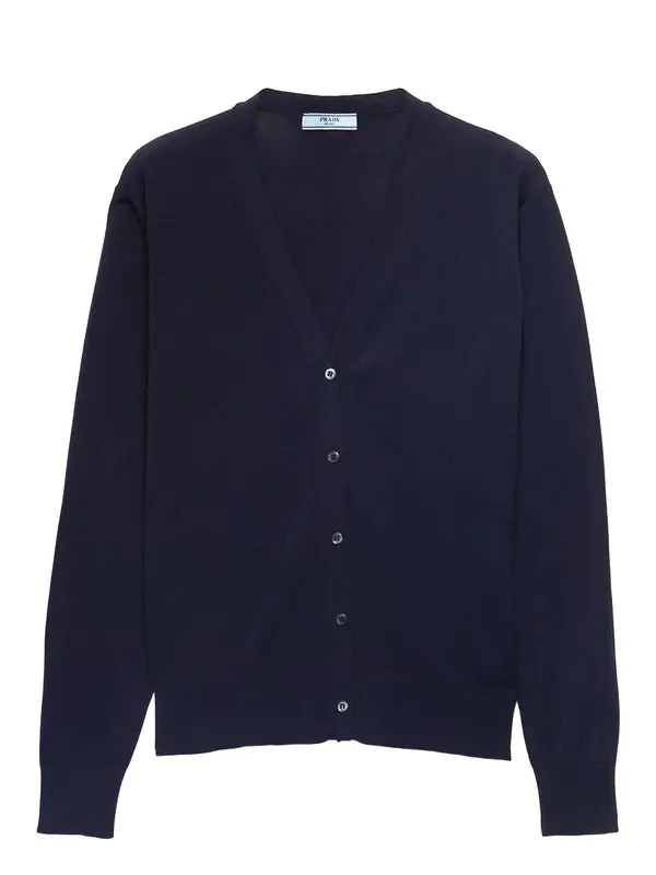 Prada Cotton Cardigan - Navy