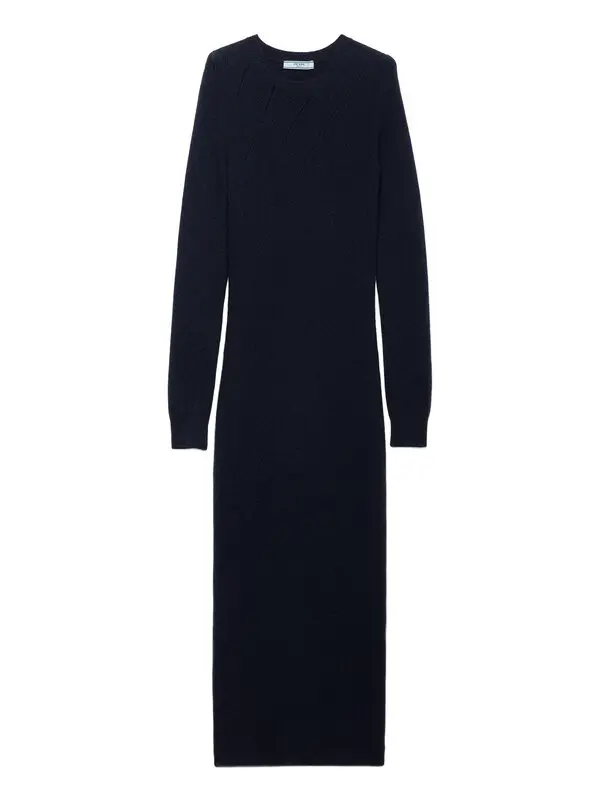 Prada Cashmere Knit Dress - Blue