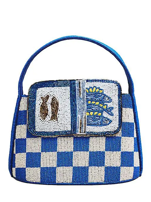 Maeve Beaded Icon Tote Bag - Sardines
