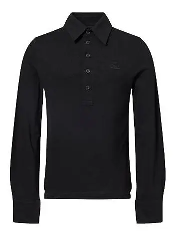 VIVIENNE WESTWOOD Archive Rugby Cotton Polo Shirt - Black