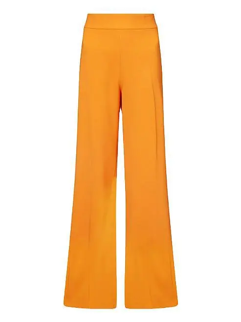 Carolina Herrera Wide-leg Wool-blend Trousers - Tiger Lily