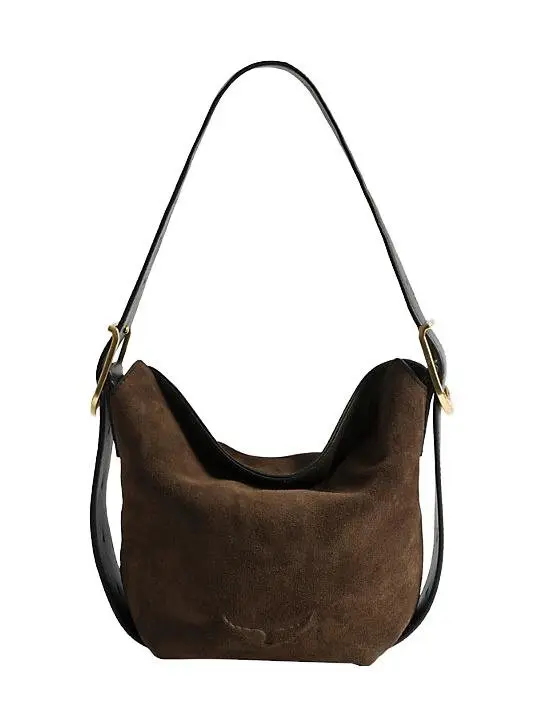 Zadig&Voltaire Baby Jane Suede Shoulder Bag - Wood