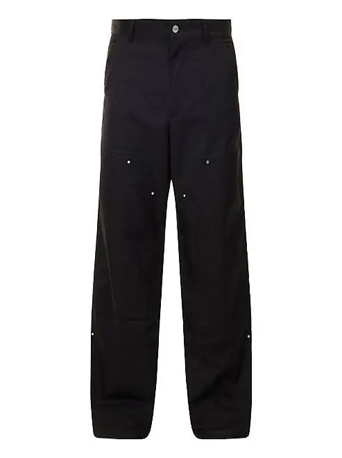 COLE BUXTON Carpenter Woven Trousers - Black