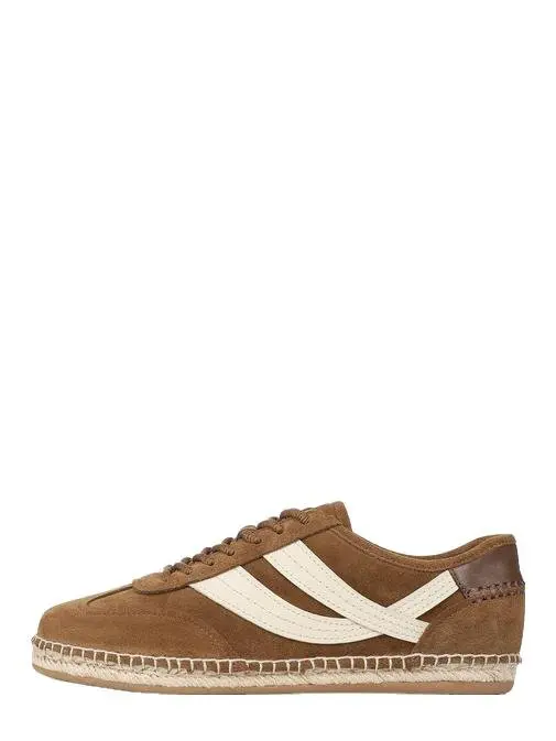 Vince Oasis Suede & Leather Espadrille Sneakers - Stripe