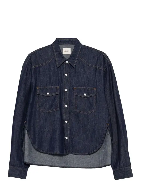 Khaite Grenon Cotton Shirt - Blue