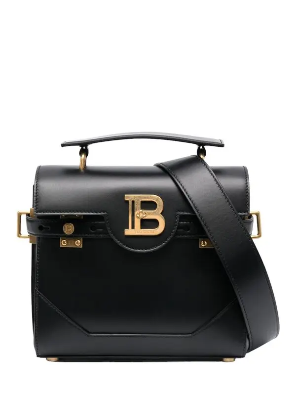 Balmain B-buzz Leather Crossbody Bag - Black