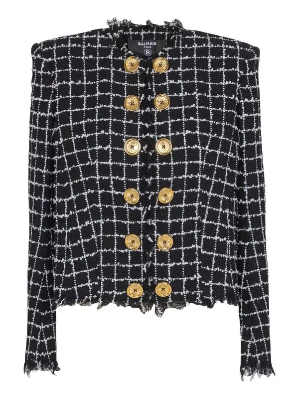 Balmain Tweed Jacket - Black