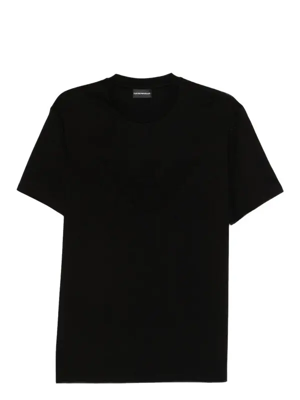 Emporio Armani Logo Cotton T-shirt - Black