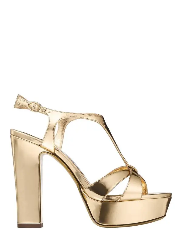 JIMMY CHOO Kesia 120 Platform Sandals - Silver