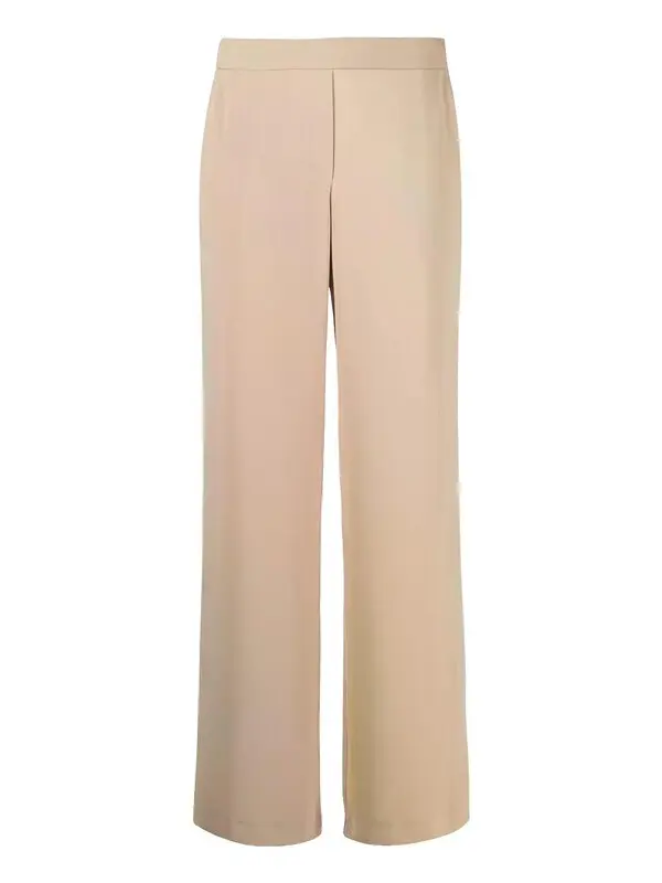 P.a.r.o.s.h Elasticated-waist Straight-leg Trousers - Neutrals