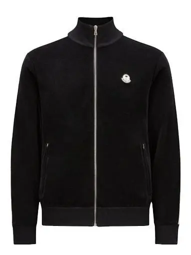 Moncler X Palm Angels Chenille Track Jacket - Black/white