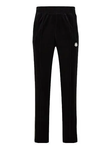 Moncler X Palm Angels Chenille Track Pants - Black/white
