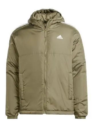 Adidas Essentials Insulated Hooded Jacket - Olive Strata