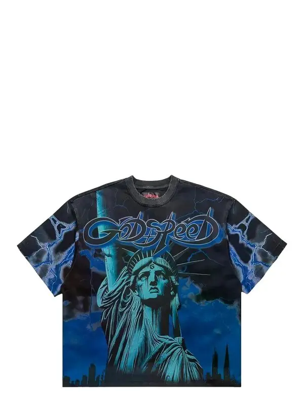 GODSPEED Voltage Graphic T-shirt - Blue