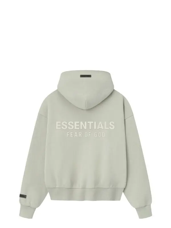 Fear Of God Essentials Classic Fleece Zip-up Hoodie - Abbey Stone