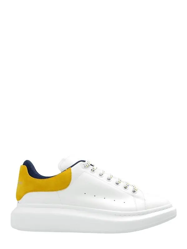 Alexander McQueen Oversized Sneakers - White/pop Yellow/navy Blue