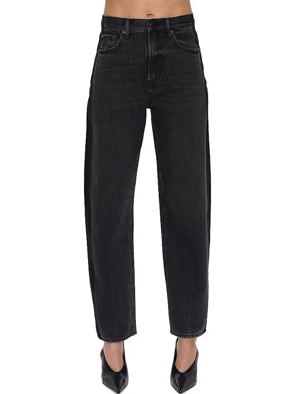 PISTOLA Wes High-rise Barrel Jeans - Cinema