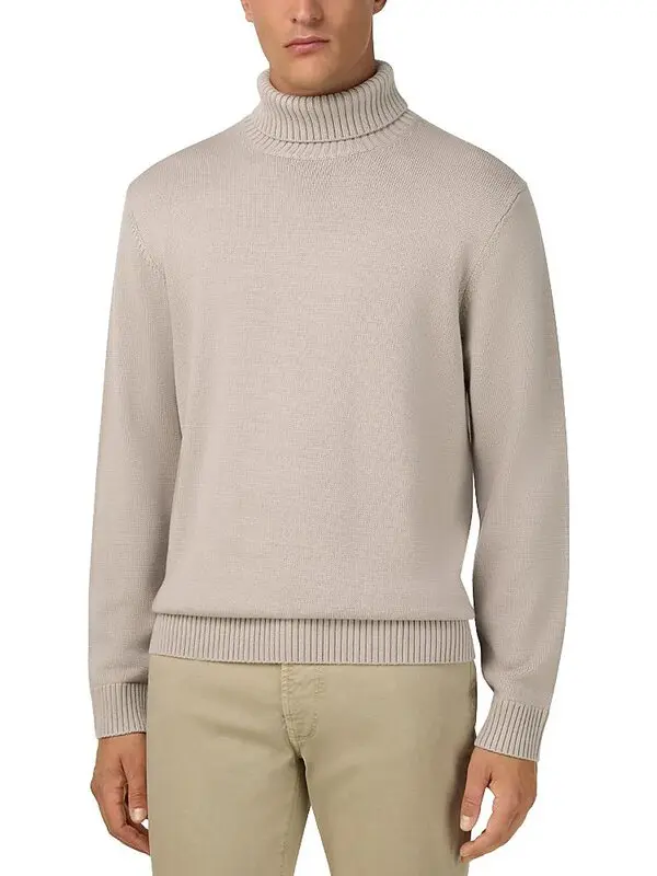 Boggi Milano Merino Wool Sweater - Sand