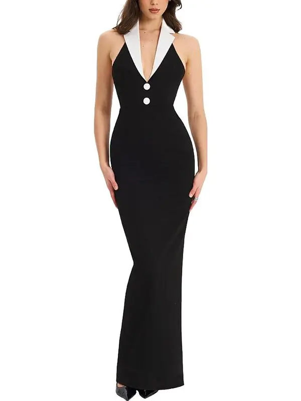 MISS CIRCLE Raelyn Maxi Dress - Black
