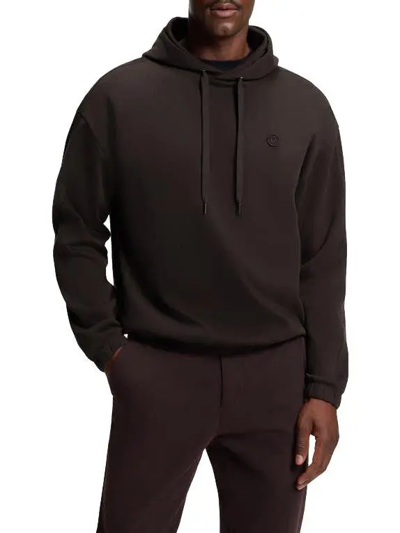 BOSS Stevens Cotton Pullover Hoodie - Dark Brown