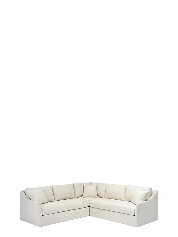 MASSOUD Amelia Three Piece Sectional Sofa - Archetype - Papyrus