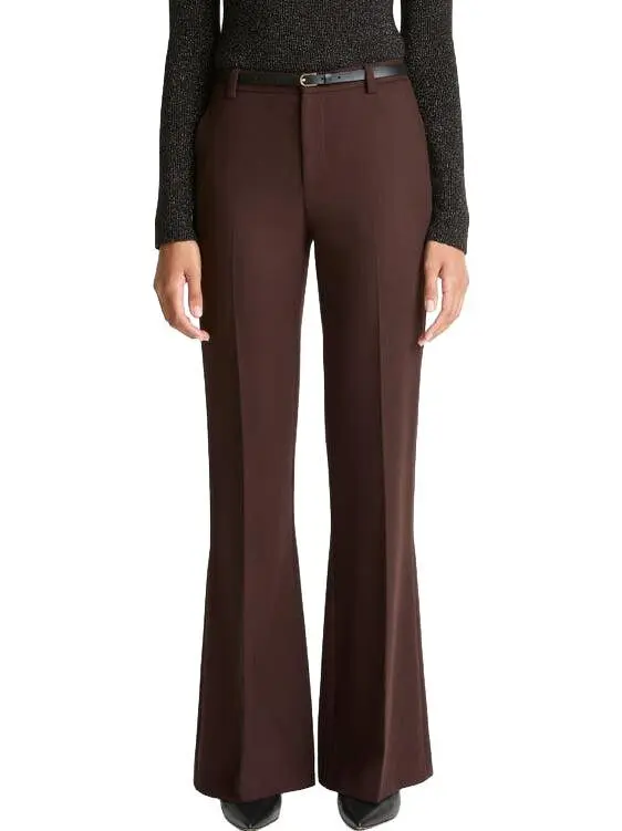 Vince Mid-rise Flare Pants - Black Grape