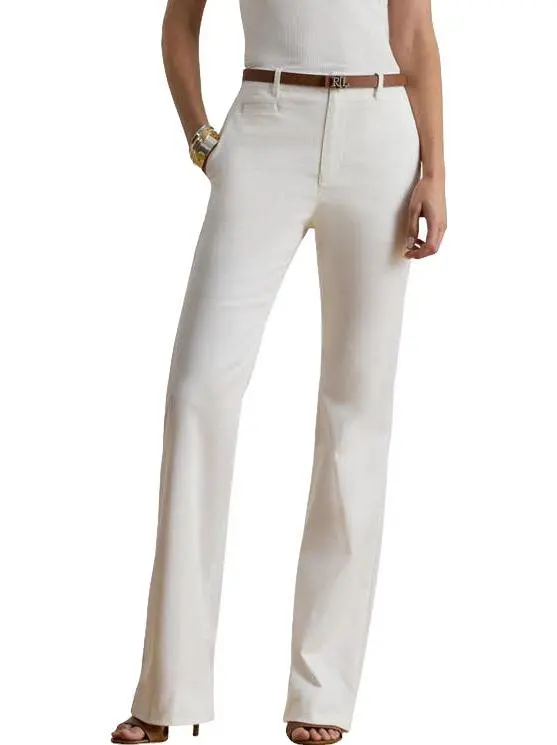 Ralph Lauren High-rise Flare Chino Pants - White