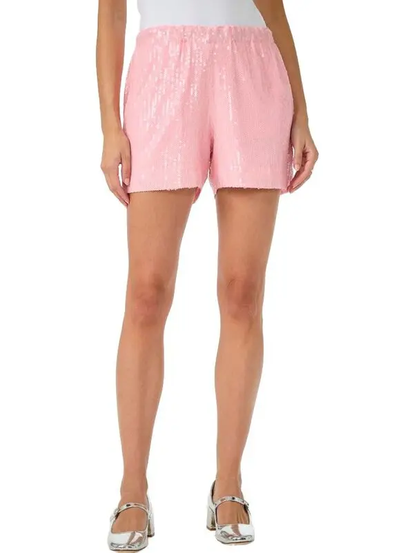 Trina Turk Idol Sequin Short - Desert Rose