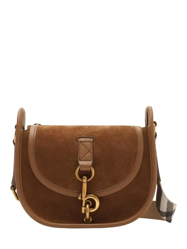 Burberry Mini B Clip Messenger Bag - Hazel Brown