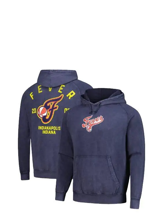 STADIUM ESSENTIALS Indiana Fever Vintage Raglan Pullover Hoodie - Denim