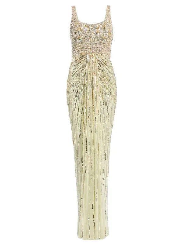 Jenny Packham Elixir Sequin-embellished Maxi Dress - Gentle Green