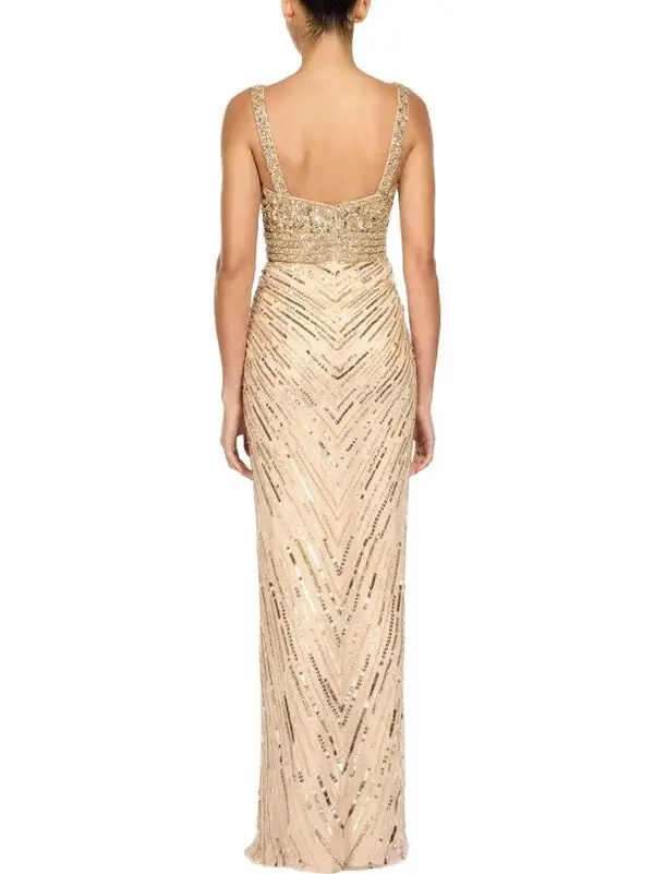 Jenny Packham Elixir Sequin-embellished Maxi Dress - Illusion