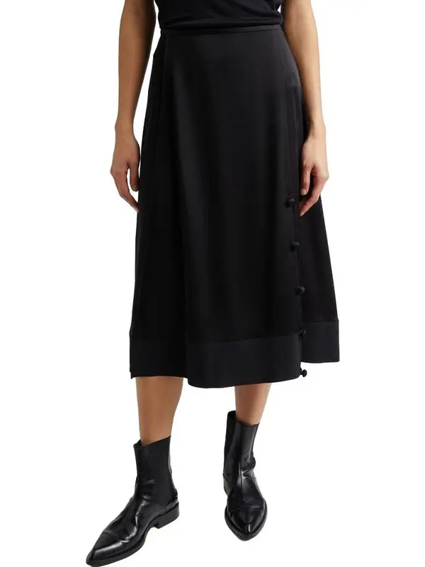 JIL SANDER Panelled Skirt - Black