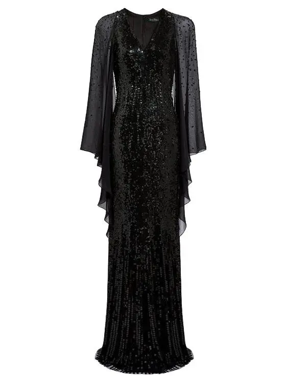 Jenny Packham Lyrical Sequin Gown - Liquorice
